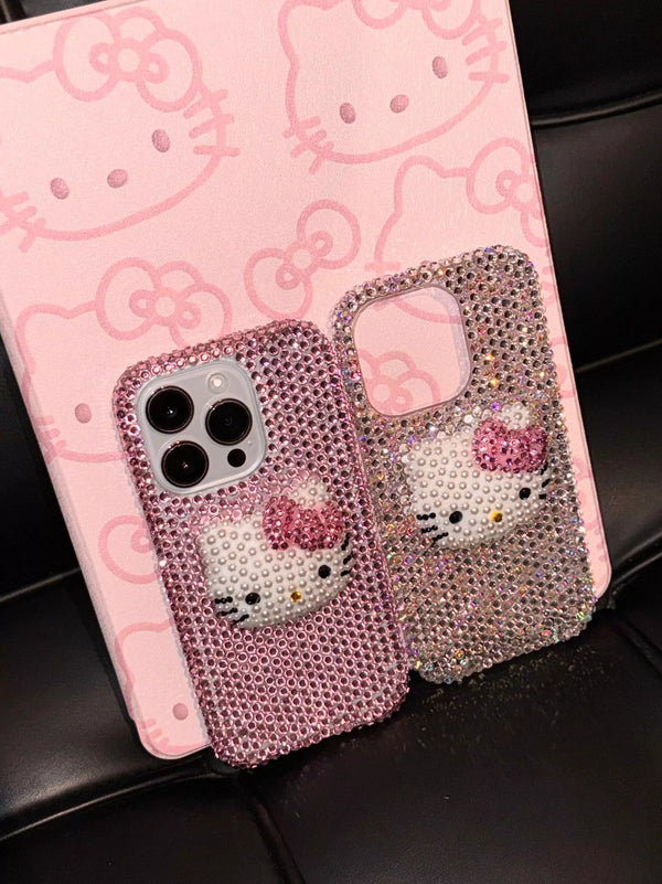 Hello Kitty Handmade Rhinestone Diamond Phone Case – In Kawaii Shop