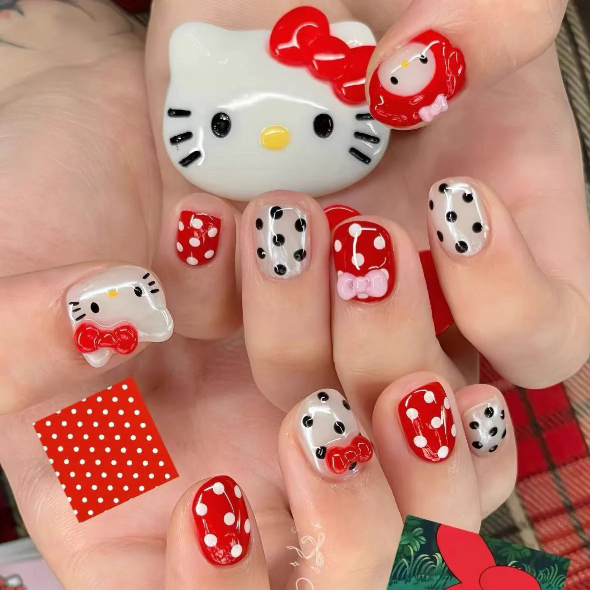 Hello Kitty & My Melody Polka Dream Glam Press-On Nails – In Kawaii Shop