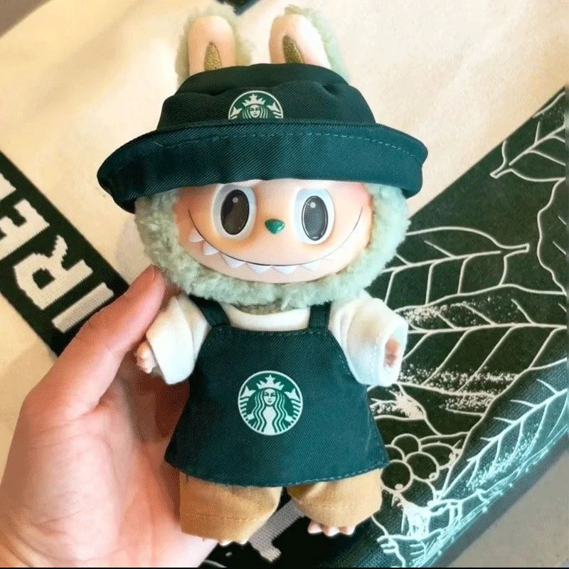 Labubu Starbucks-Inspired Doll Outfit (4-Piece Set) – In Kawaii Shop