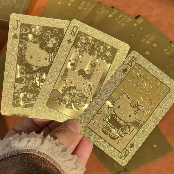 Hello Kitty Golden Deluxe Playing Cards – In Kawaii Shop