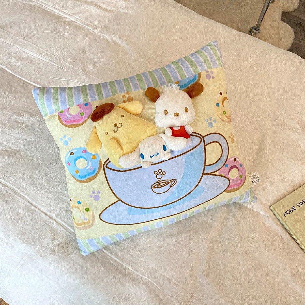 Sanrio 3D Puppy Coffee Cup Plush Pillow – In Kawaii Shop